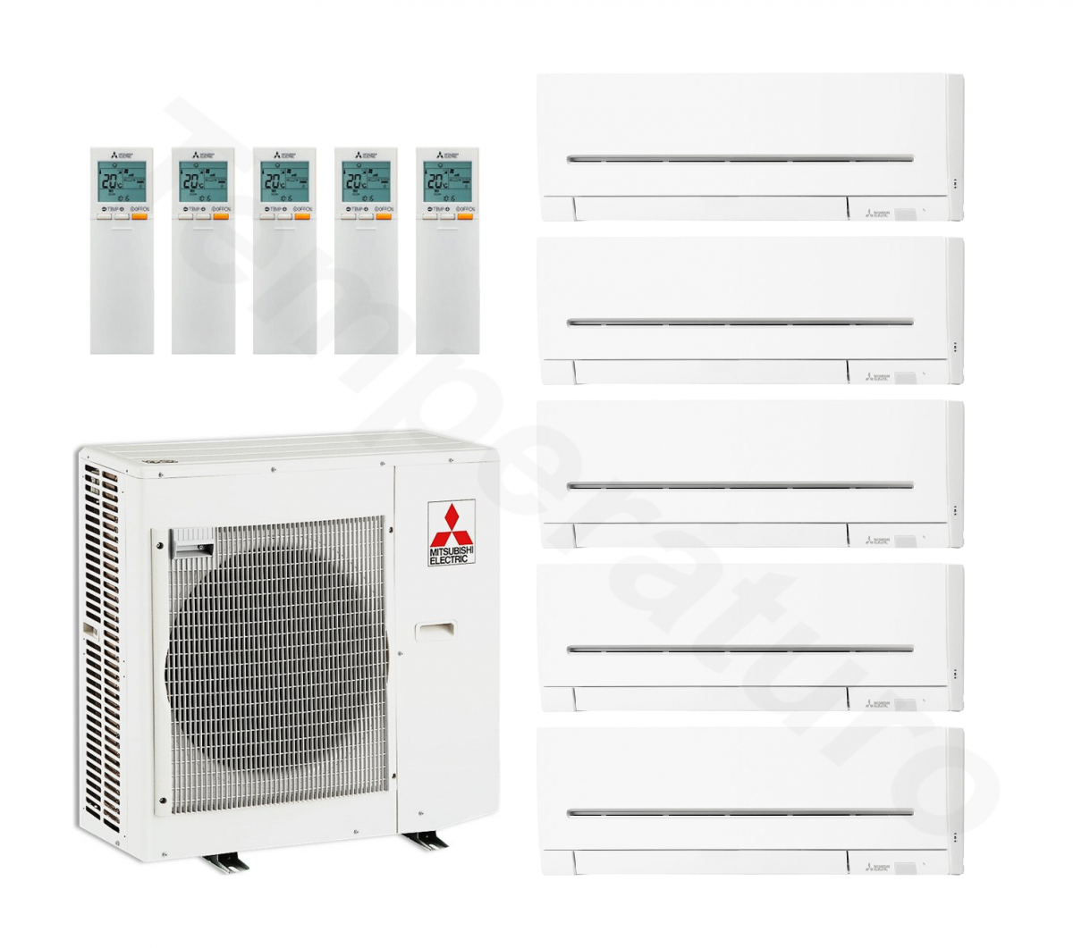 Mitsubishi Kompakt 5 Raum Multisplit Klimaanlage 2x 2 0 2x 2 5 6 1 KW mitsubishi-kompakt-5-raum-multisplit-klimaanlage-2x-2-0-2x-2-5-6-1-kw